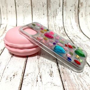 Accessories | New 3d Colorful Jewel Design Clear Silicon Case | Poshmark